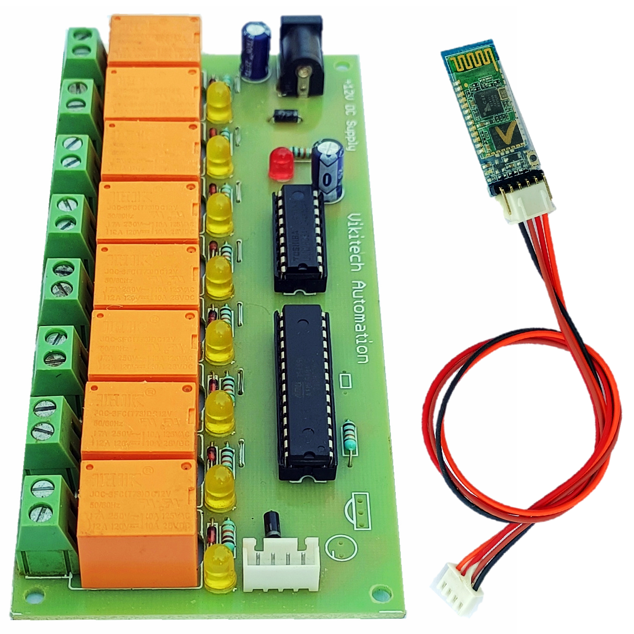 8-Channel Bluetooth Relay Board for Home Automation – vikitech